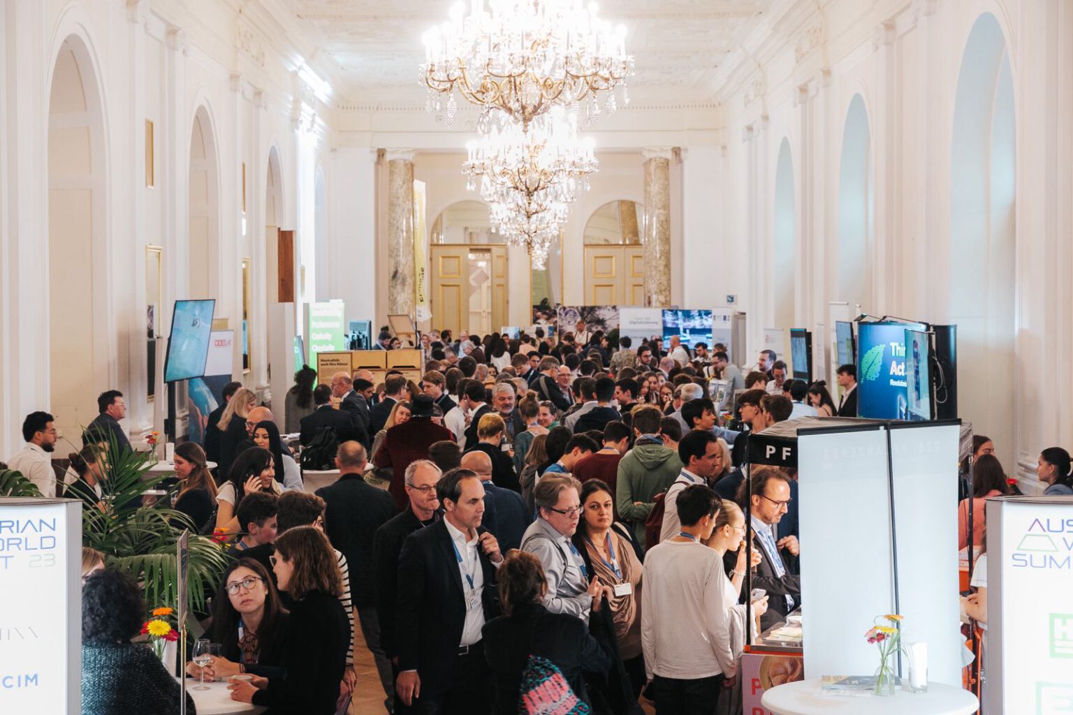 Schwarzenegger and Environmental Expo at AUSTRIAN WORLD SUMMIT 2024 ...